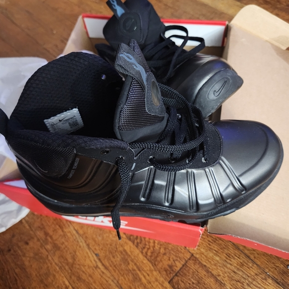 Nike | Shoes | Nike Air Bakin Posite Triple Black Boots | Poshmark